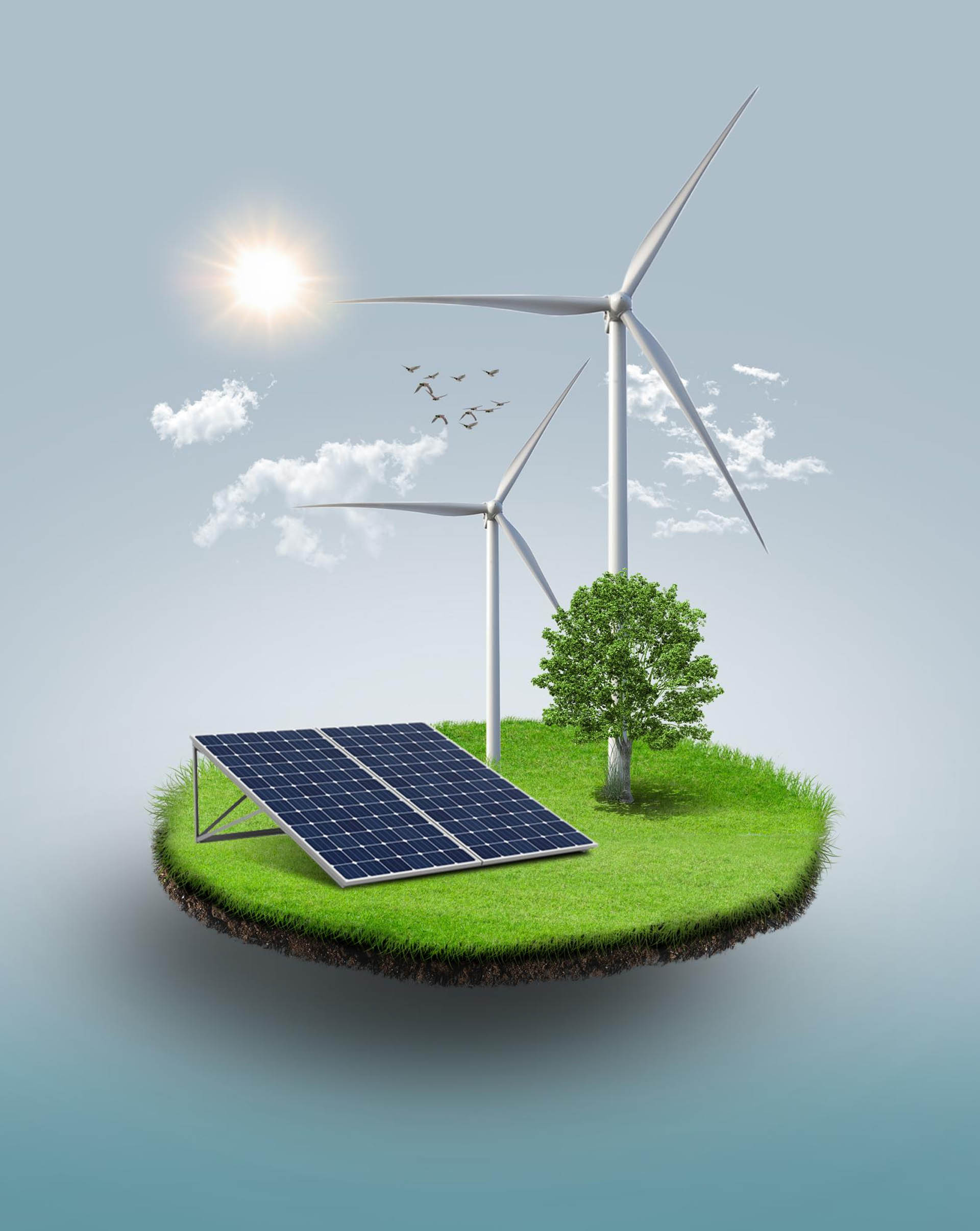 Solar Bulb with Leaves